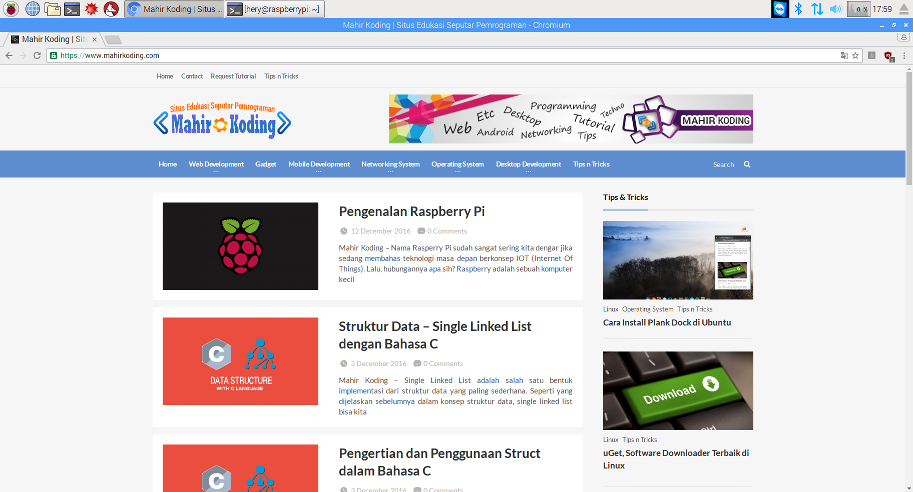 Cara Install Raspbian Jessie di Raspberry Pi - Mahir Koding